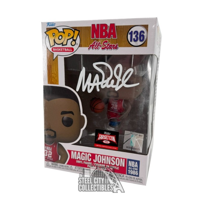 Magic Johnson Autographed NBA All-Stars Funko Pop - BAS | Steel City ...