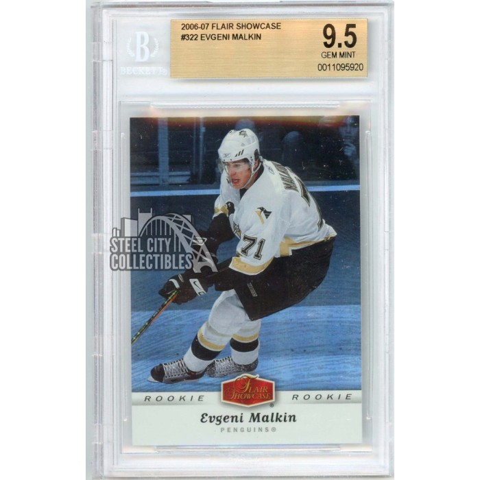 Evgeni Malkin 2006-07 Flair Showcase Rookie Card #322 BGS 9.5 | Steel ...