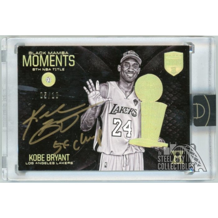 Kobe Bryant 2017-18 Panini Kobe Eminence 5x Champ Inscription Black ...