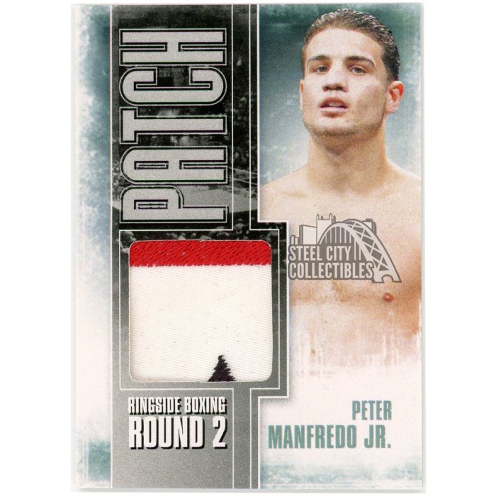 Peter Manfredo Jr 2011 ITG Ringside Boxing Silver Fight-Worn Patch #P ...