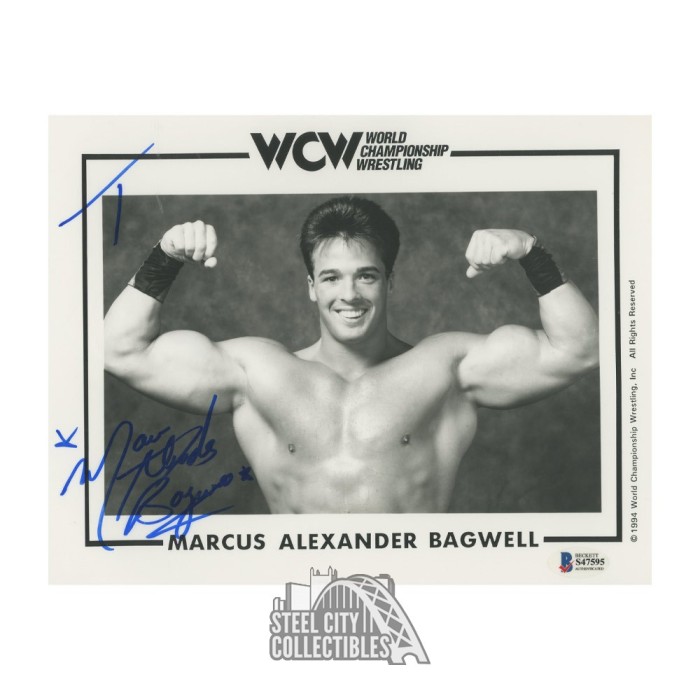 Marcus Alexander Bagwell Autographed WCW 8x10 Wrestling Photo - BAS ...