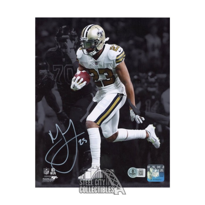 Marshon Lattimore Autographed New Orleans 8x10 Photo - BAS (White ...