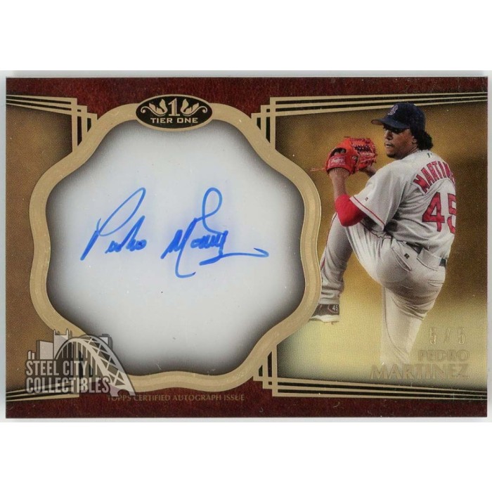 Pedro Martinez 2019 Topps Tier One Clear Autograph Card #C1A-PM 5/5 ...