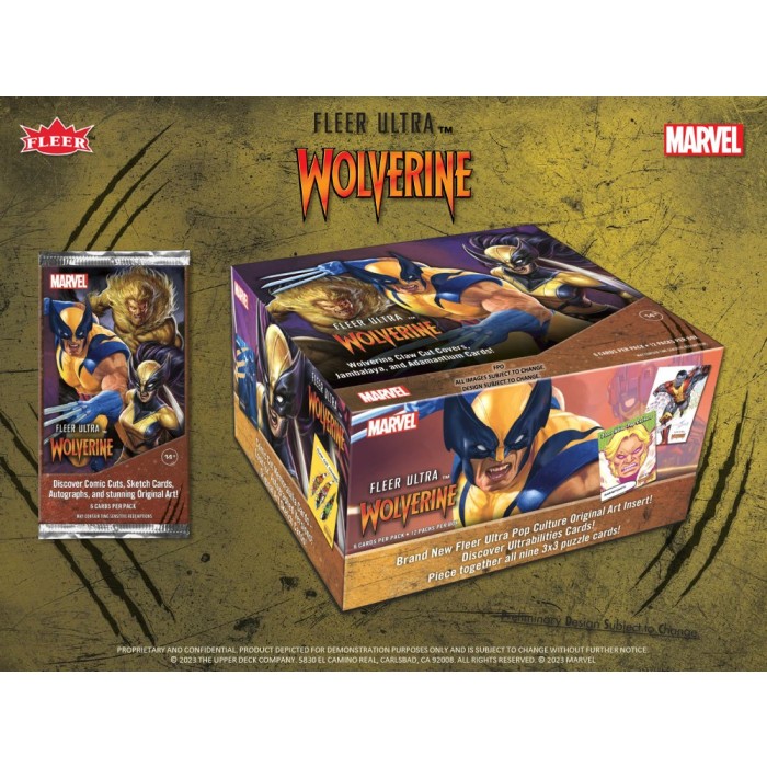 2023 Upper Deck Fleer Ultra Marvel Wolverine Hobby Box | Steel City ...