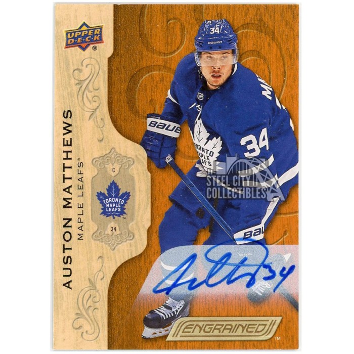 Auston Matthews 2018-19 Upper Deck Engrained Autograph #10 | Steel City ...