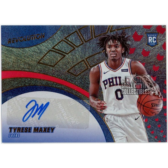 Tyrese Maxey 2020-21 Panini Revolution Rookie Autograph #RA-TM | Steel ...