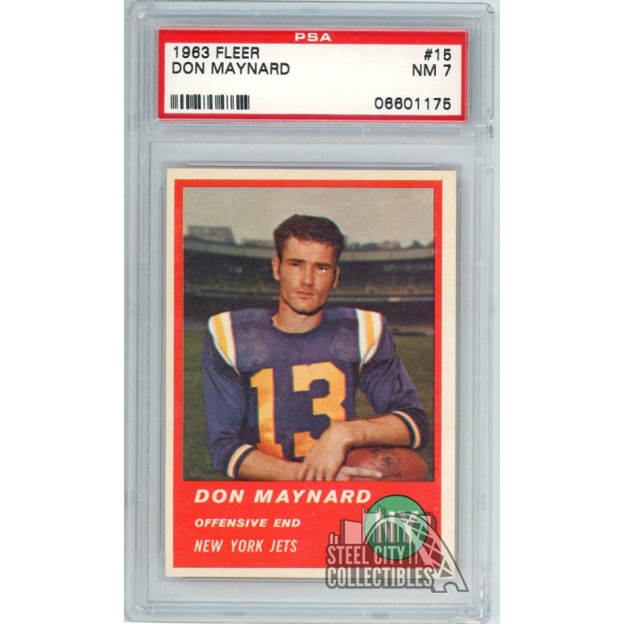 Don Maynard 1963 Fleer Card #15 PSA 7 NM | Steel City Collectibles