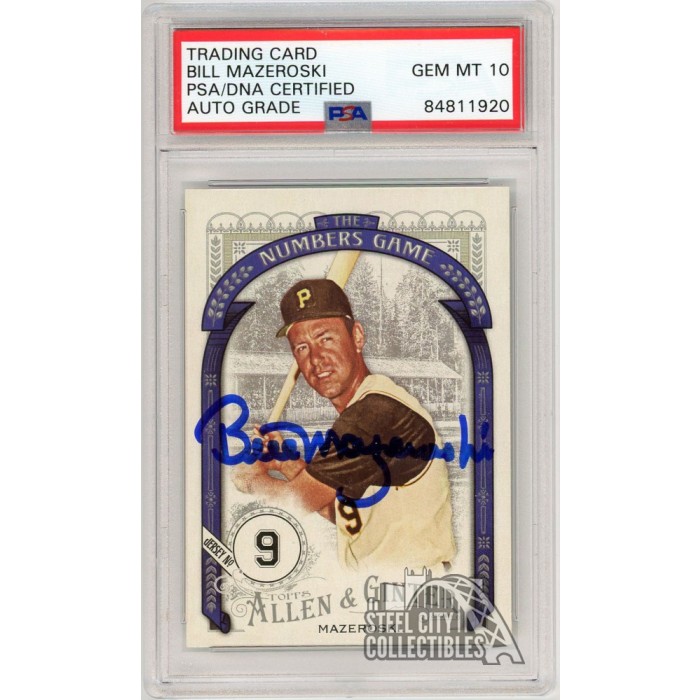 Bill Mazeroski 2016 Topps Allen & Ginter The Numbers Game Autograph ...