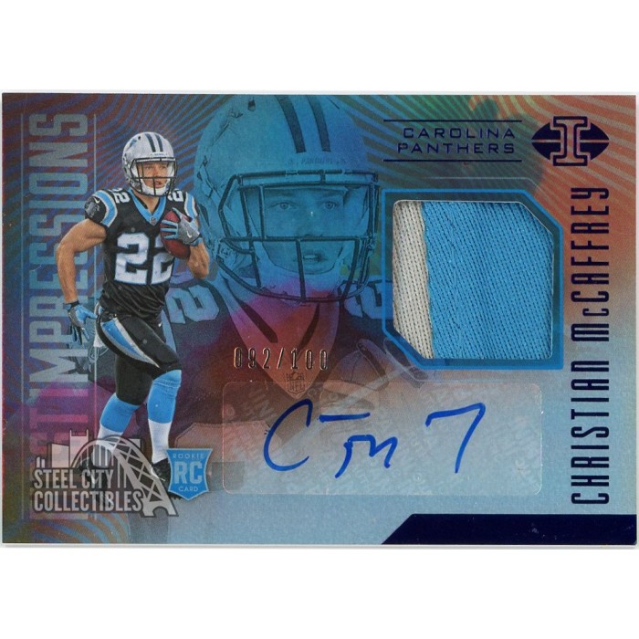 Christian McCaffrey 2017 Panini Illusions First Impressions Rookie ...