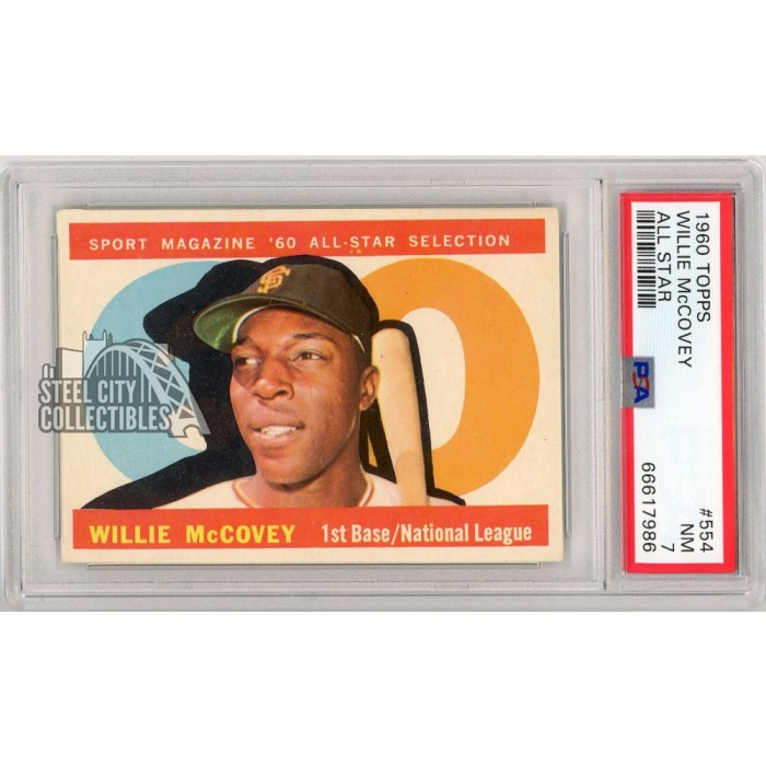 Willie McCovey 1960 Topps Baseball All-Star Card #554 PSA 7 | Steel ...