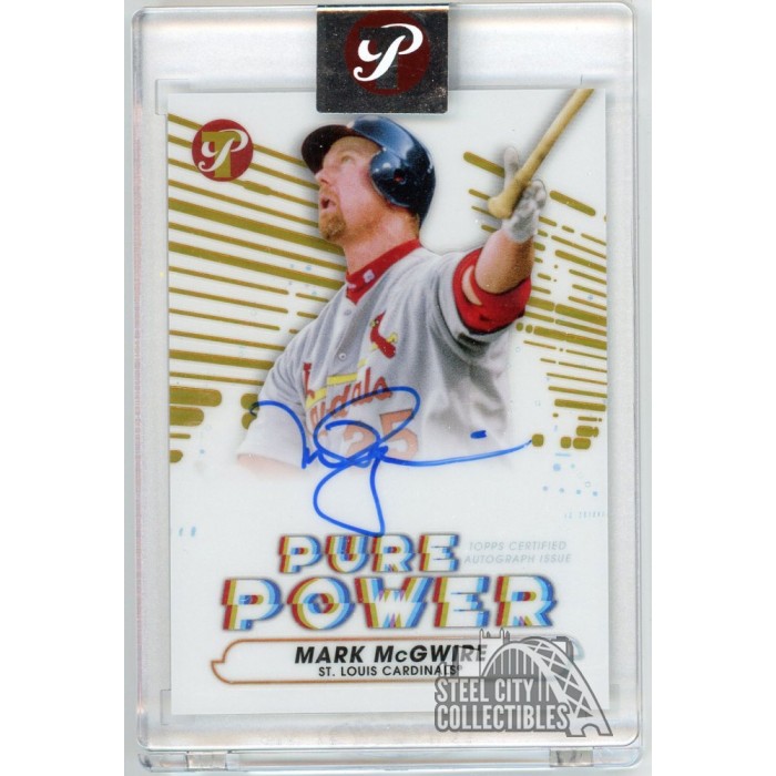 Mark McGwire 2022 Topps Pristine Pure Power Gold Autograph Card #PPA-MM ...