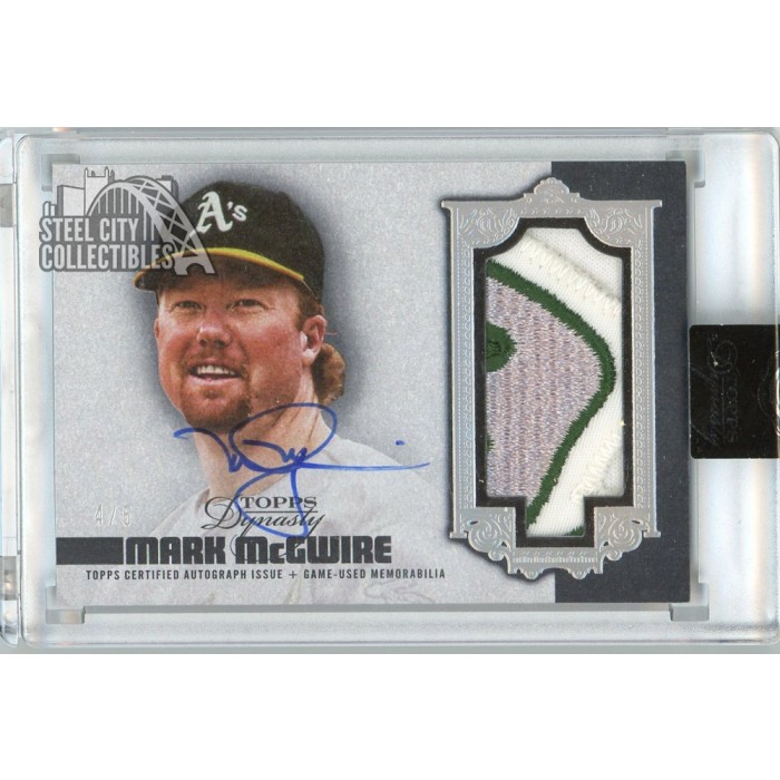 Mark McGwire 2019 Topps Dynasty Dynastic Deed Patch Autograph Card #DAP ...