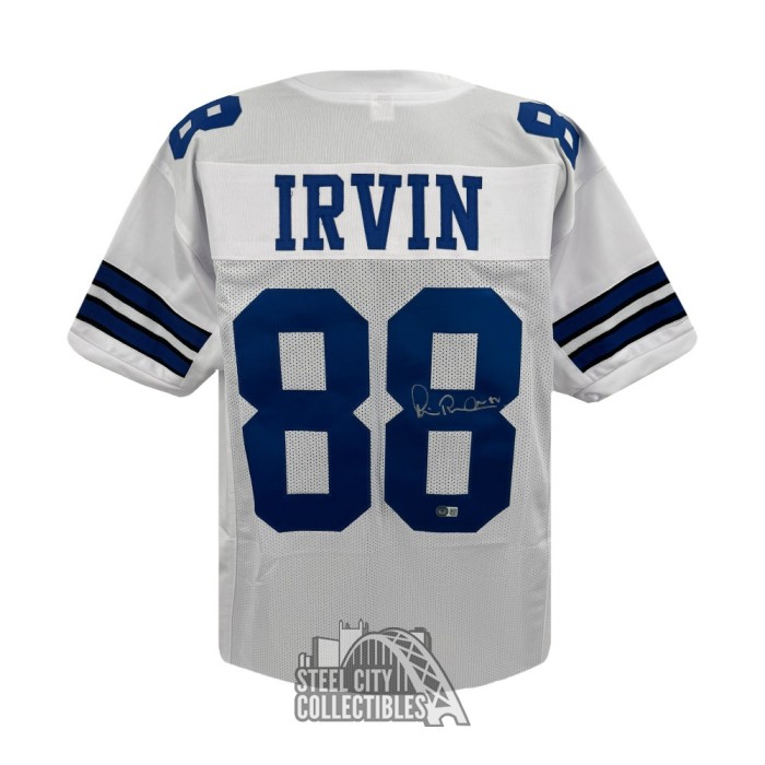Michael Irvin Autographed Dallas Custom White Football Jersey - BAS ...
