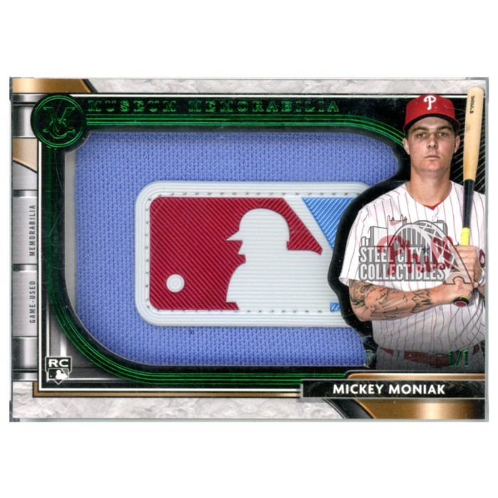 Mickey Moniak 2021 Topps Museum Collection Silhouetted Batter Logo ...