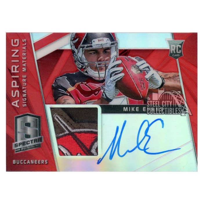 Mike Evans 2014 Panini Spectra Aspiring Signature Materials Autograph ...