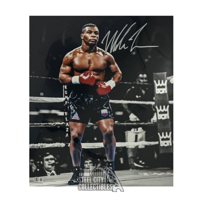 Mike Tyson Autographed USA 16x20 Photo- BAS | Steel City Collectibles