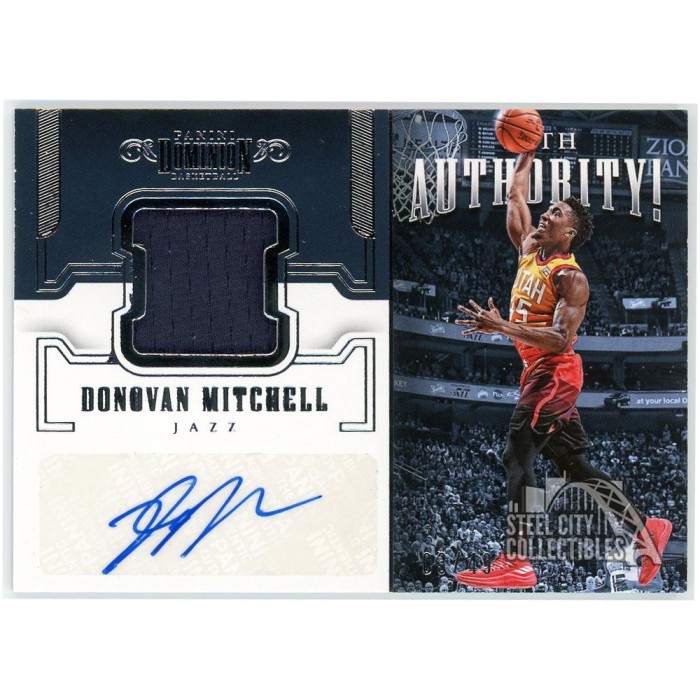 Donovan Mitchell 2017-18 Panini Dominion With Authority Rookie Patch ...