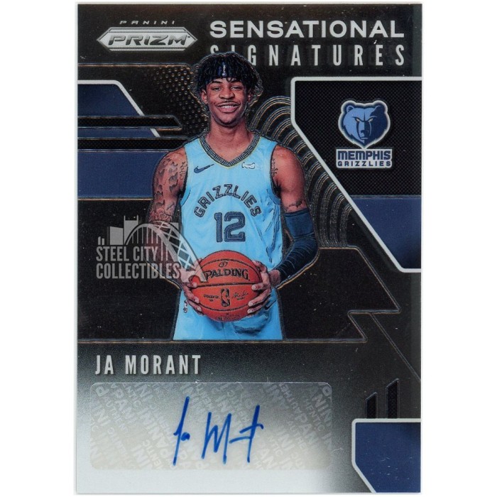 Ja Morant 2019-20 Panini Prizm Sensational Signatures Rookie Autograph ...