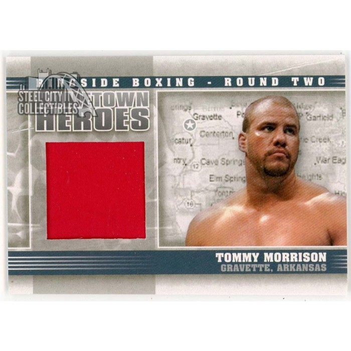 Tommy Morrison 2011 ITG Ringside Boxing Hometown Heroes Silver Trunks ...
