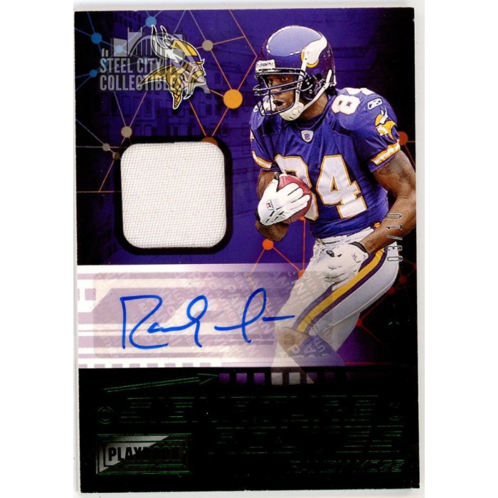 Randy Moss 2021 Panini Playbook Signature Routes Green Patch Auto Card ...