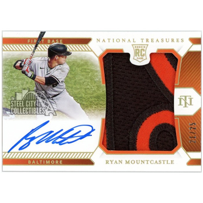 Ryan Mountcastle 2021 Panini National Treasures Rookie Patch Autograph ...