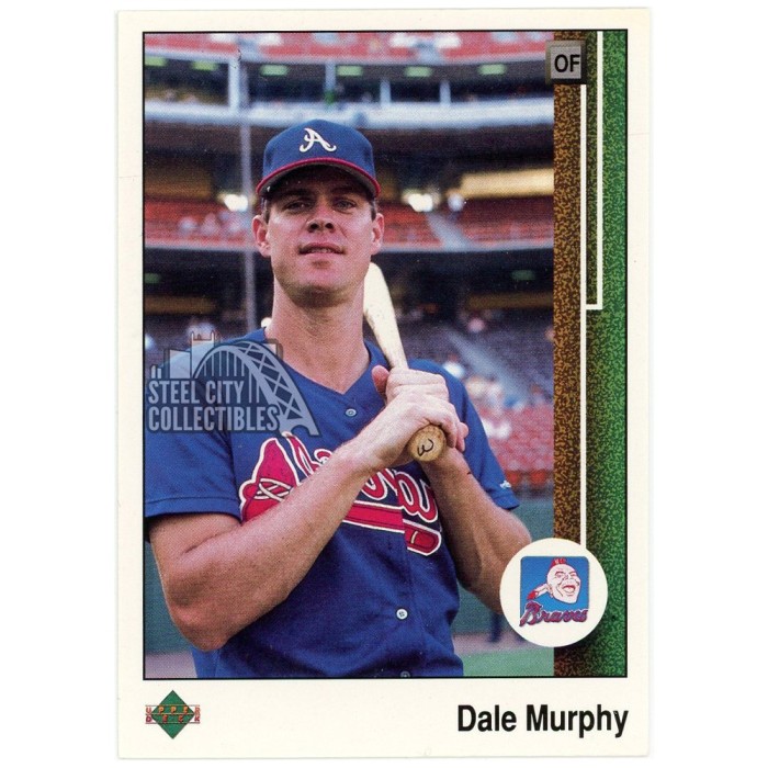 Dale Murphy 1989 Upper Deck Reverse Negative #357 | Steel City Collectibles