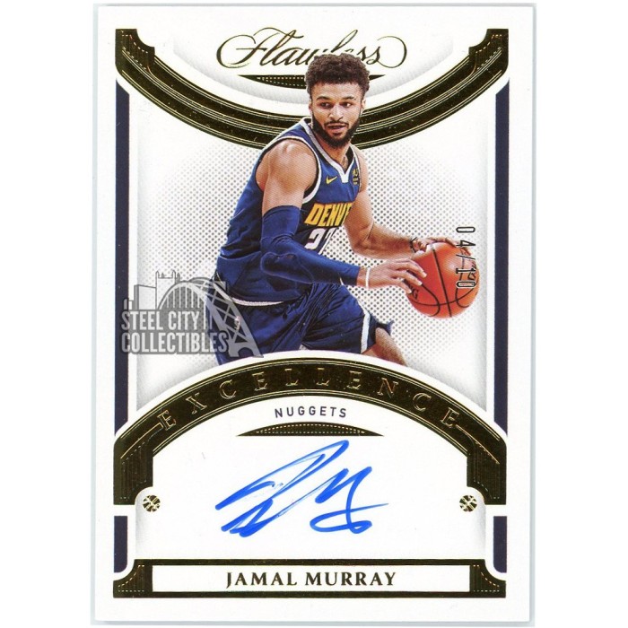 Jamal Murray 2020-21 Panini Flawless Excellence Gold Autograph 4/10 ...