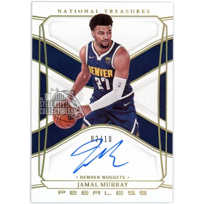 Jamal Murray 2021-22 Panini National Treasures Peerless Gold Autograph ...