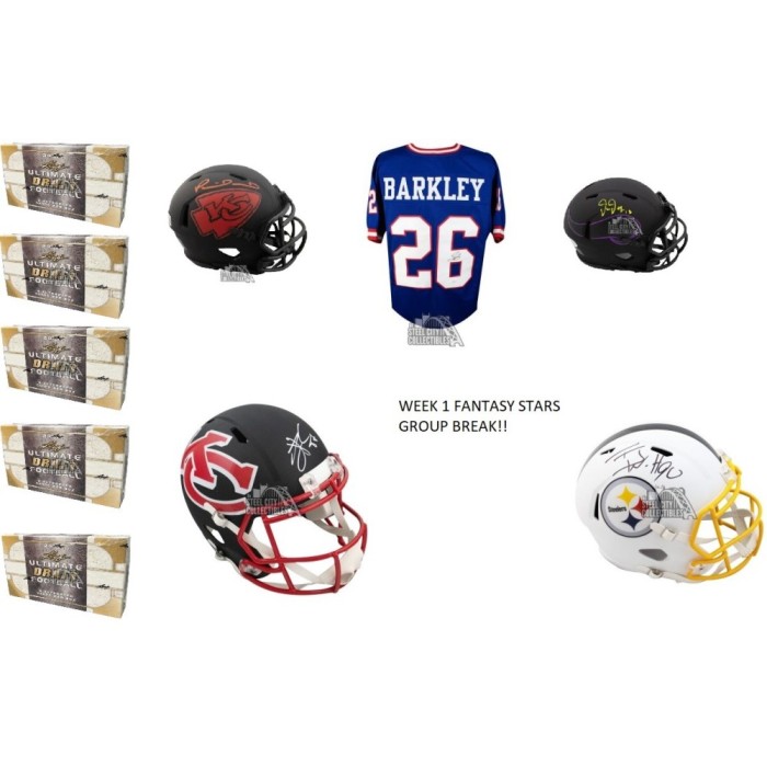 2022 Leaf Ultimate Draft Football Hobby 5-Box Random 2-Hit Group Break ...