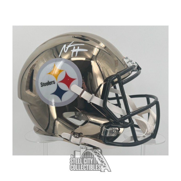 Najee Harris Autographed Pittsburgh Steelers Chrome Replica Full Size ...