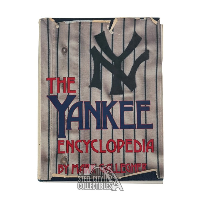 New York Yankees Hall of Famers & Stars Autographed Yankee Encyclopedia ...
