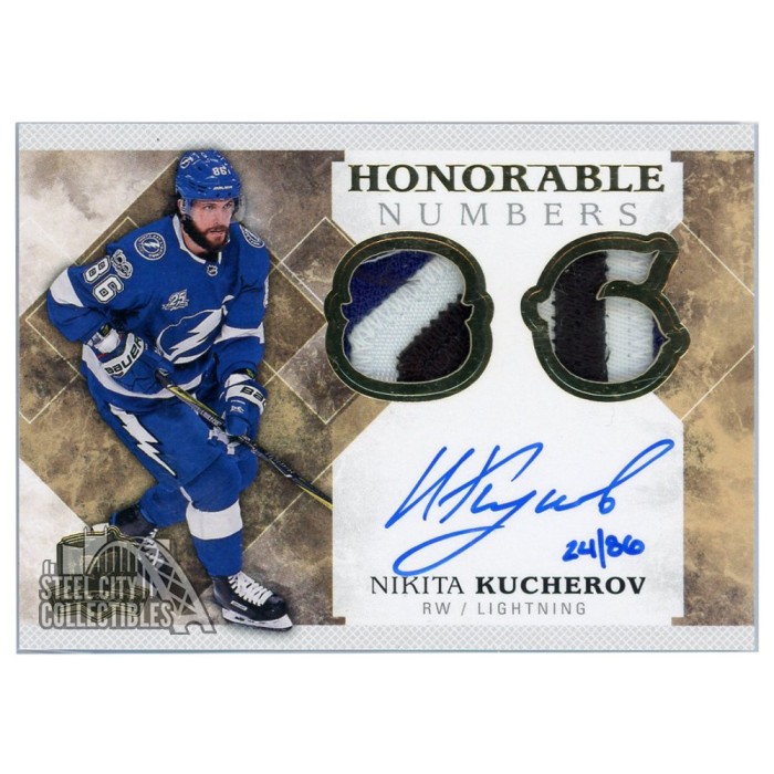 Nikita Kucherov 2017-18 Upper Deck The Cup Honorable Numbers Autograph ...