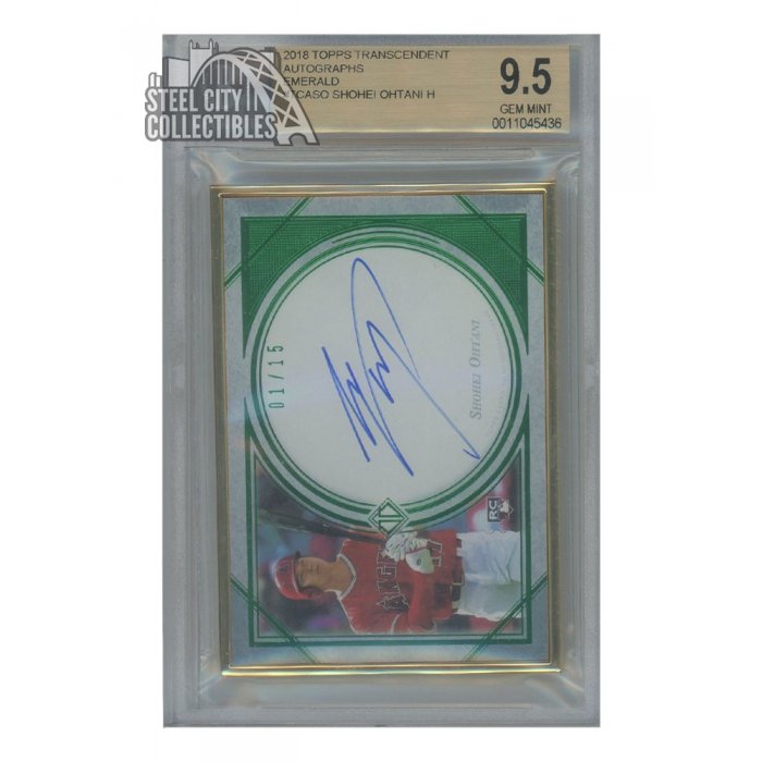 Shohei Ohtani 2018 Topps Transcendent Autographed Card 01/15 TCA-SO ...