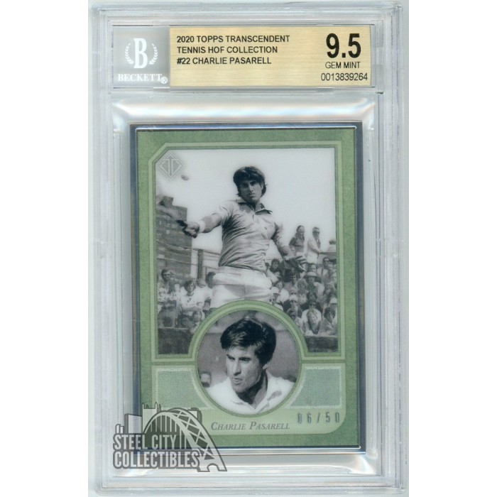 Charlie Pasarell 2020 Topps Transcendent Tennis Card #22 /50 BGS 9.5 ...