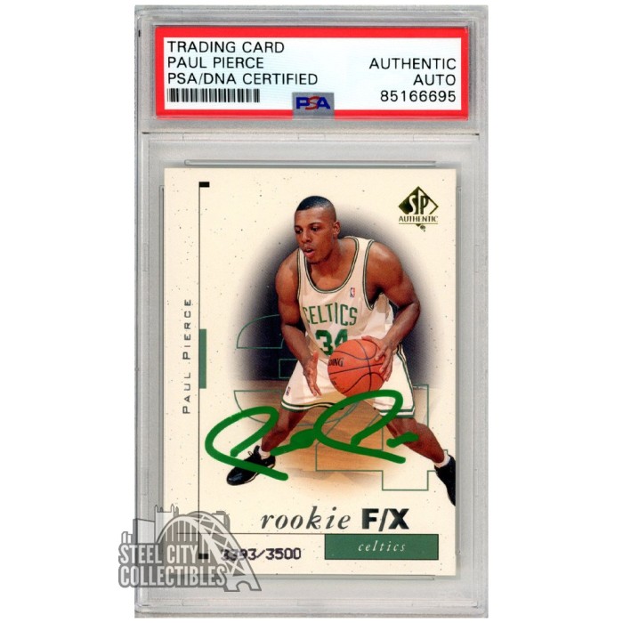 Paul Pierce 1999-00 Upper Deck SP Authentic Rookie F/X Autograph Card ...