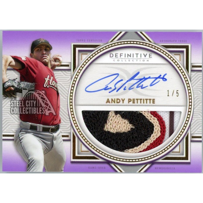Andy Pettitte 2022 Topps Definitive Purple Patch Autograph Card #DARC ...