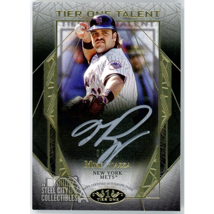 Mike Piazza 2022 Topps Tier One Talent Autograph Card #T1TA-MP 08/10 ...