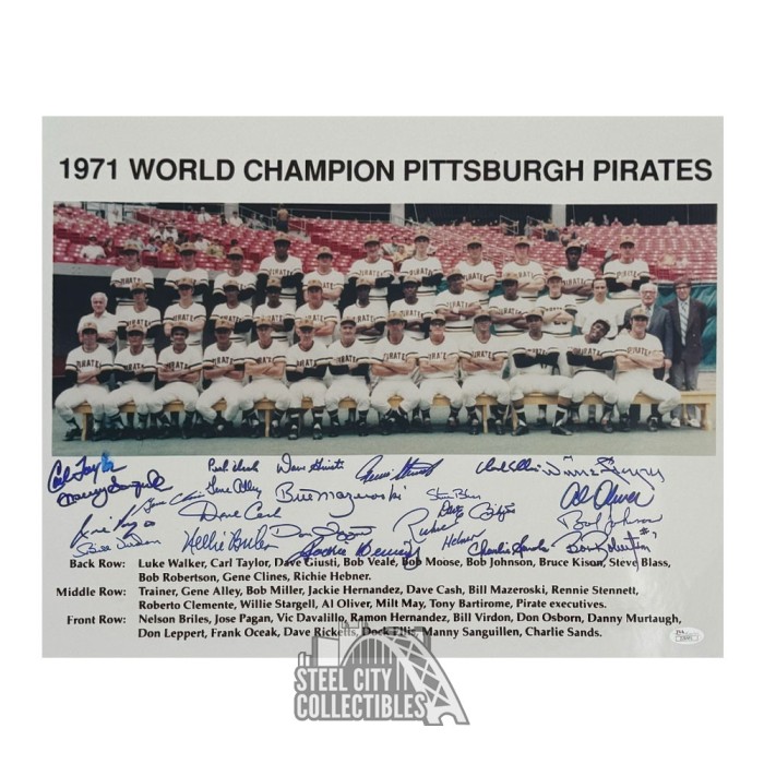 Pittsburgh Pirates Autographed 1971 World Series Champions 16x20 ...