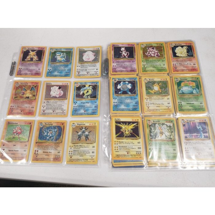 1999 Pokemon Complete Base 102 Card Set Unlimited Random Card # Group ...