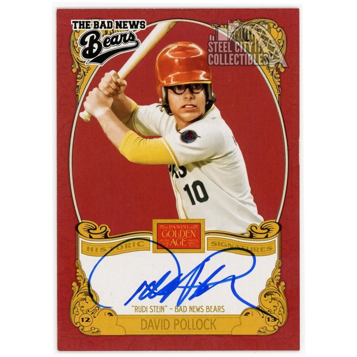 David Pollock 2013 Panini Golden Age Historic Signatures Autograph Card ...