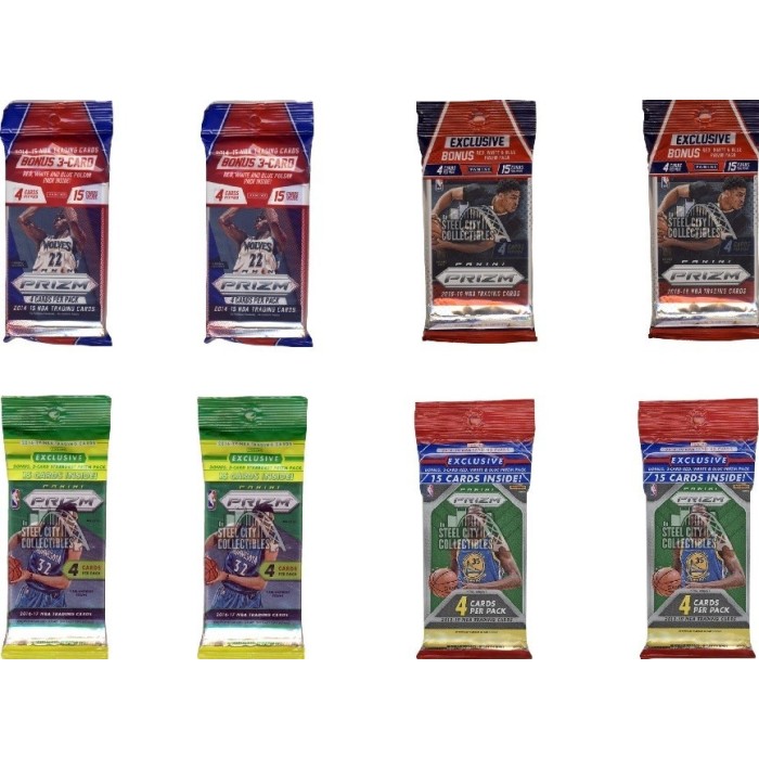 2014-2018 Panini Prizm Basketball Value 8-Pack Mixer Random Division ...