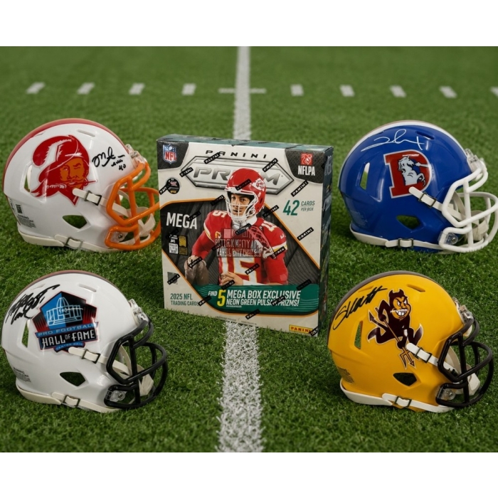 2025 Panini Prizm Football Mega Half-Case (10-Box) (Neon Green Prizms ...