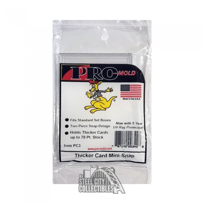 Pro Mold PC3 Thicker Card Mini-Snap 70pt Holder | Steel City Collectibles