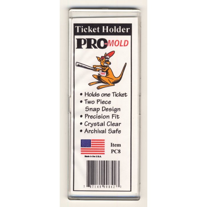 Pro Mold PC8 Snap Tight 5.75 x 2.25 Ticket Holder | Steel City Collectibles