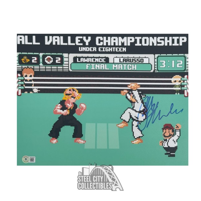 Ralph Macchio Autographed Karate Kid 8-Bit 11x14 Photo - BAS | Steel ...