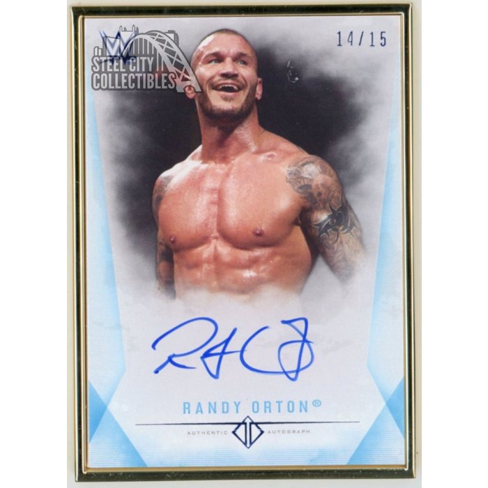 Randy Orton 2019 Topps WWE Transcendent Collection Autograph Blue 14/15 ...