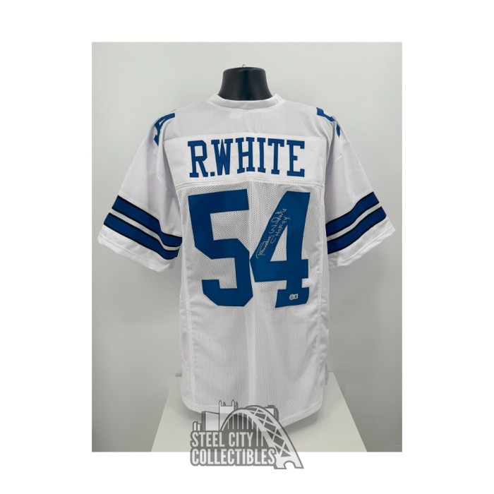 Randy White HOF 94 Autographed Dallas Custom White Football Jersey ...