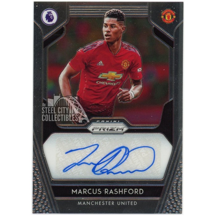 Marcus Rashford 2019-20 Panini Prizm Premier League Autograph Card #S ...