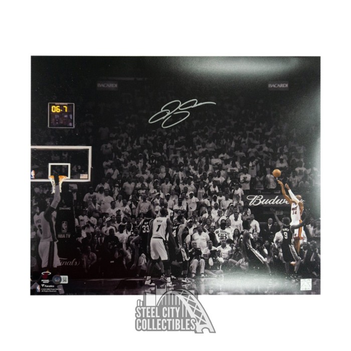 Ray Allen Autographed Miami Basketball 16x20 Photo - BAS | Steel City ...