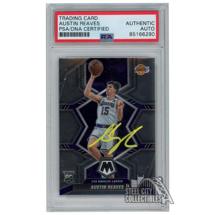 Austin Reaves 2021-22 Panini Mosaic Autograph Rookie Card #241 PSA/DNA ...
